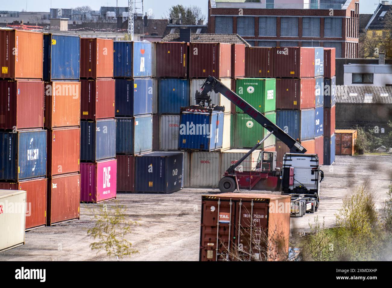 Port of Dortmund, Container Terminal Dortmund CTD, trimodal terminal ...