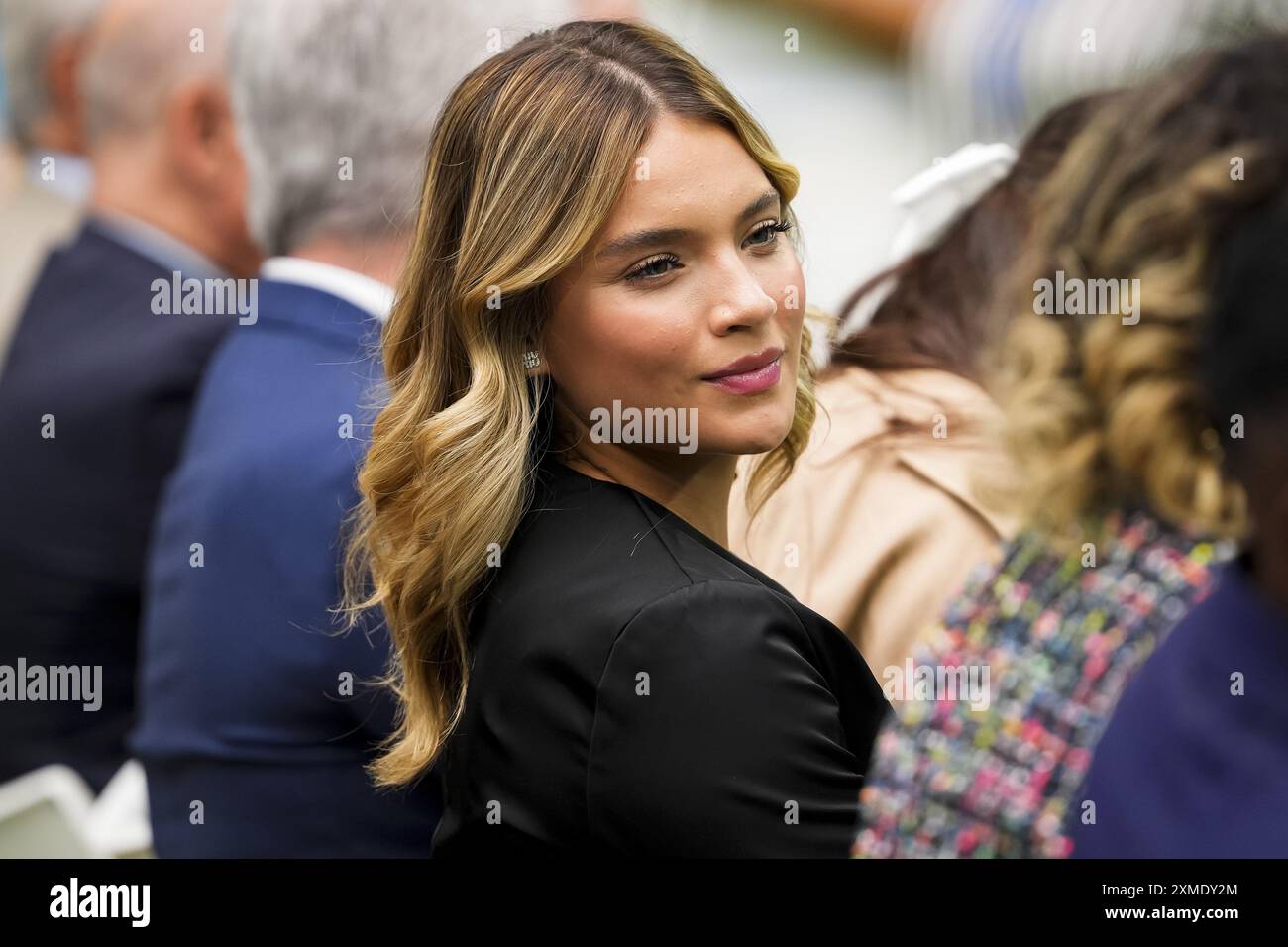 Gabriely Miranda, model and Endrick's girlfriend, seen during the ...