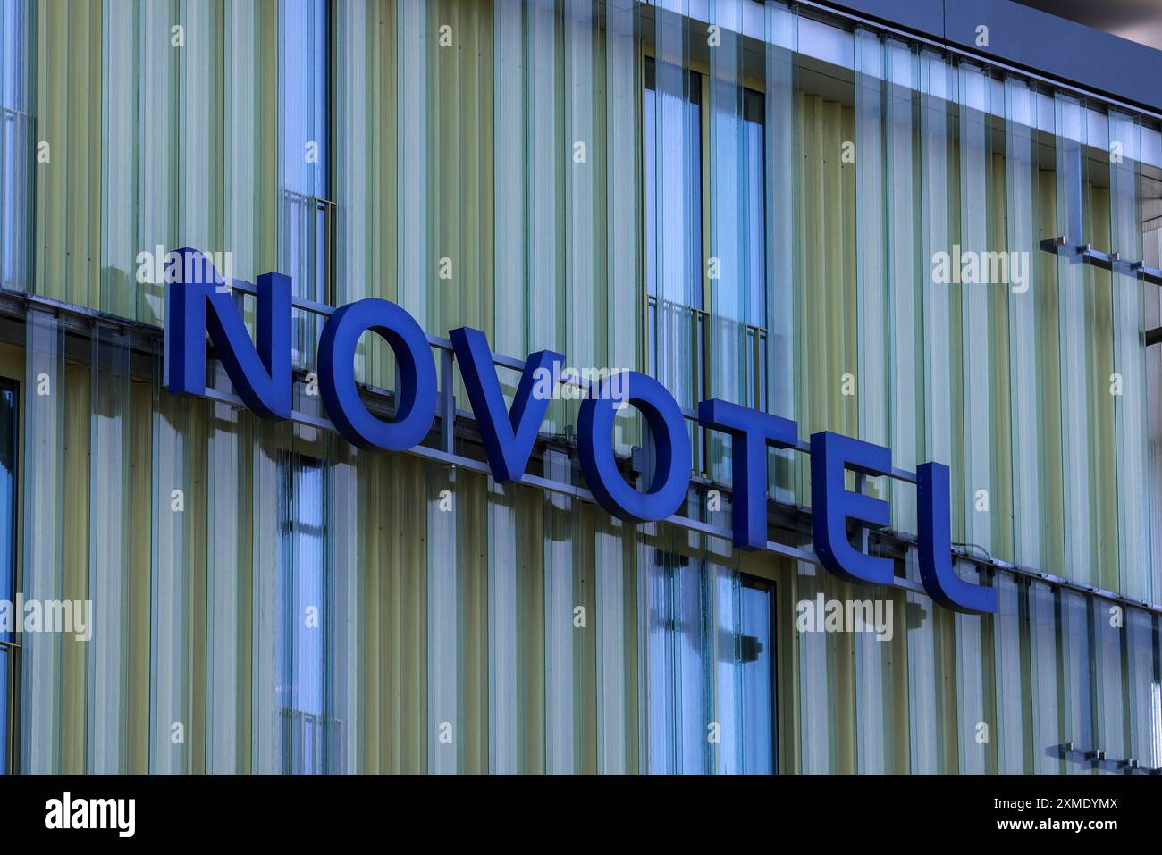 Schriftzug / Logo des Hotels Novotel am 26.07.2024 in München. Novotel ist eine international ...