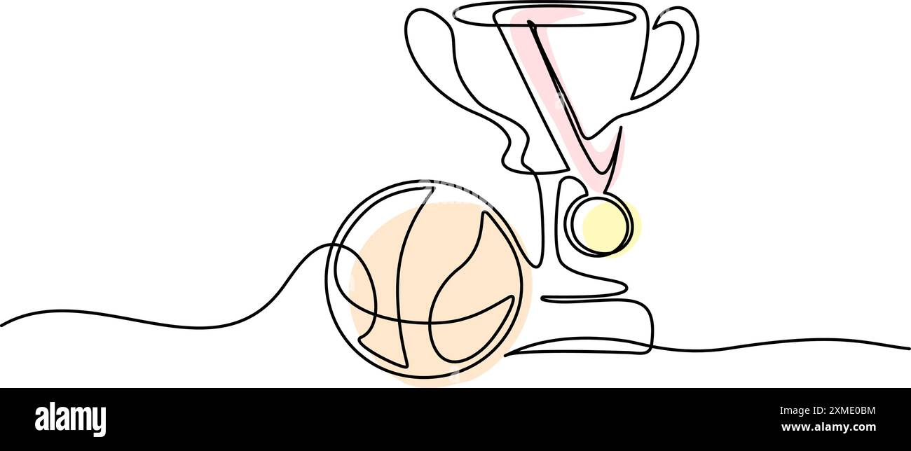 Drawing trophy winner ball hi-res stock photography and images - Alamy