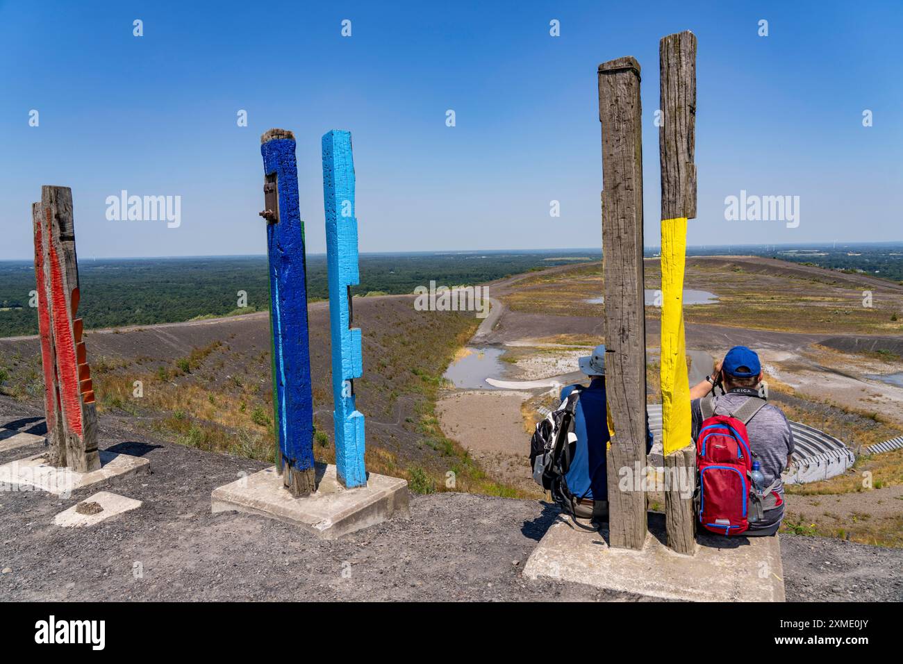 The Haniel spoil tip, 185 metre high spoil tip, at the Prosper Haniel ...