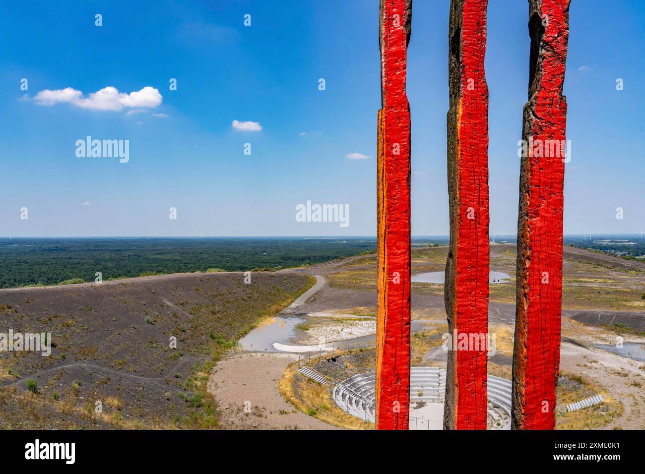 The Haniel spoil tip, 185 metre high spoil tip, at the Prosper Haniel ...