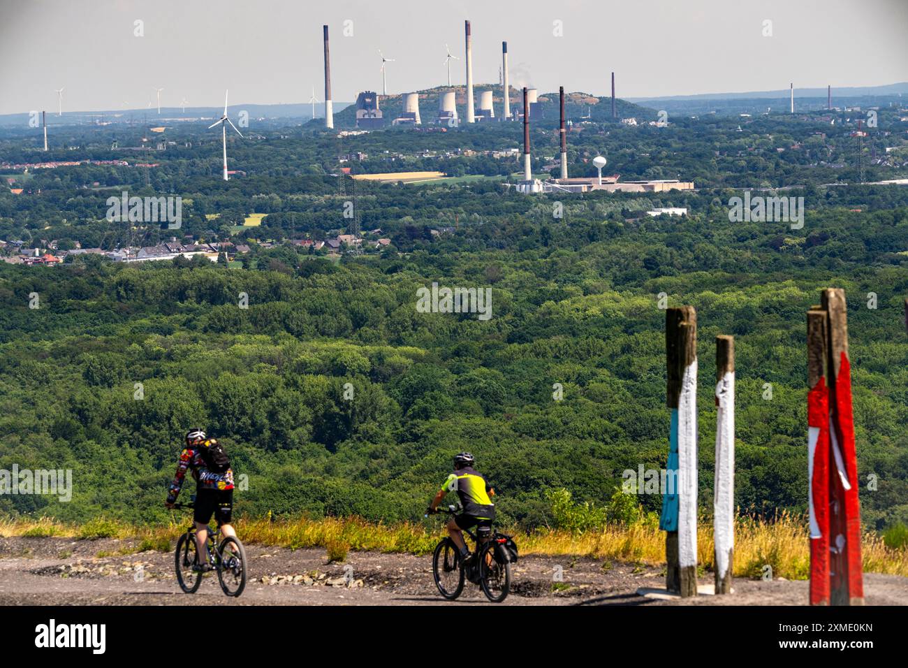The Haniel spoil tip, 185 metre high spoil tip, at the Prosper Haniel ...