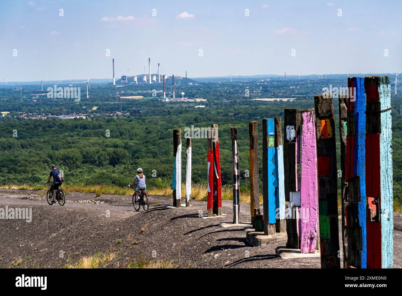 The Haniel spoil tip, 185 metre high spoil tip, at the Prosper Haniel ...