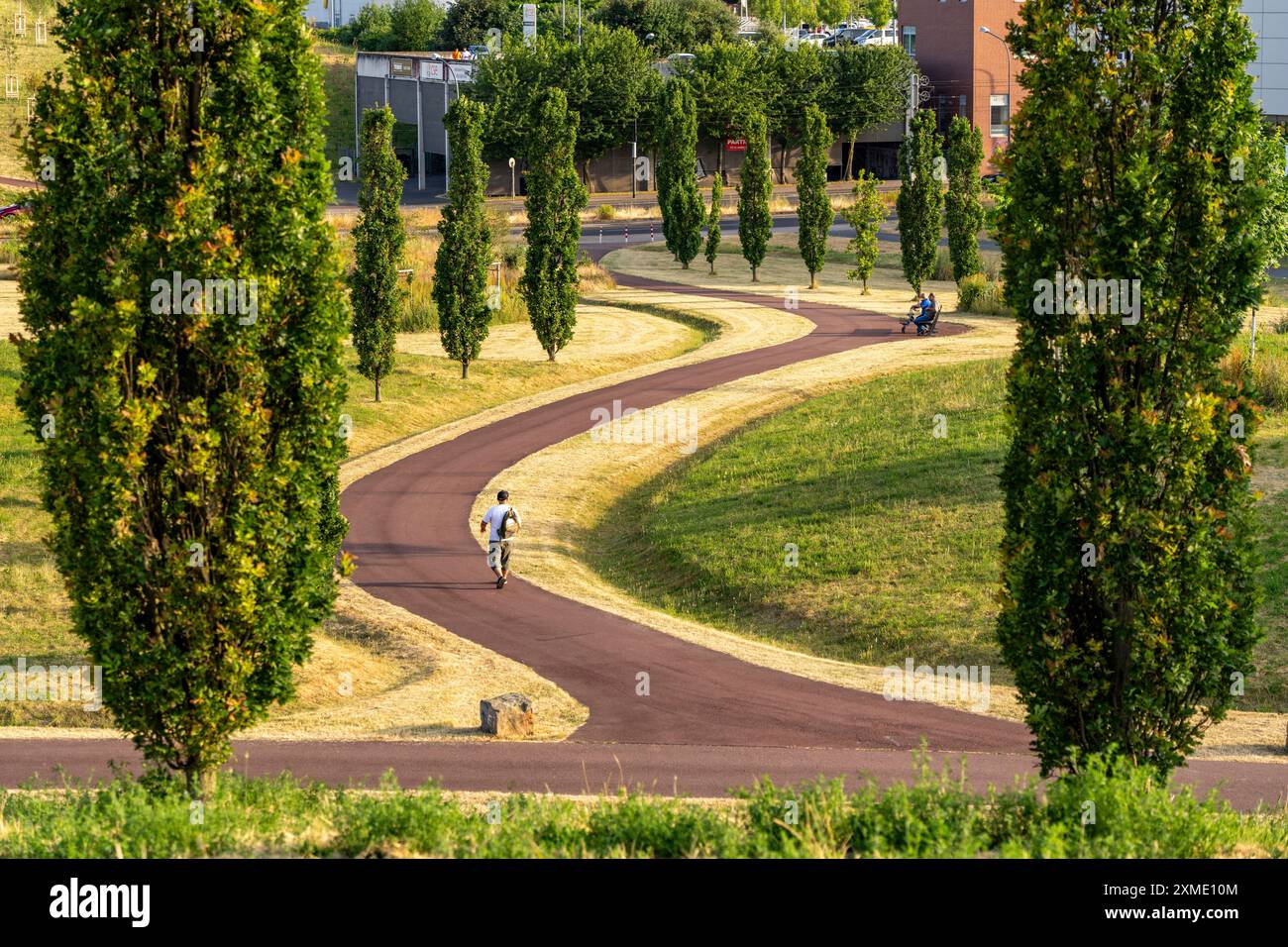 The Krupp Park in Essen-Altendorf, part of the Krupp Belt, an urban ...