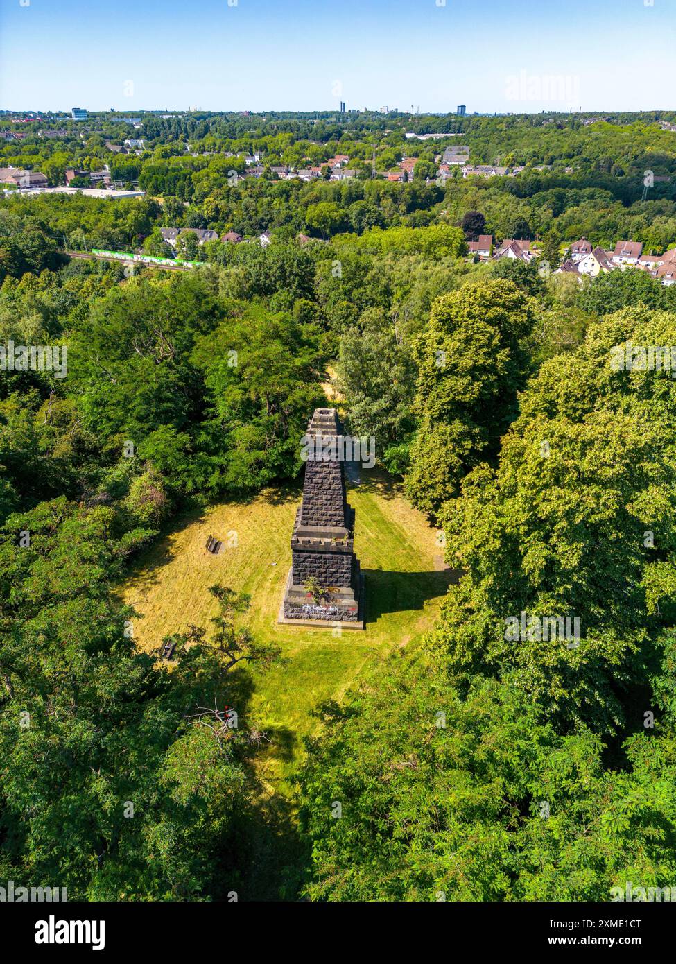 The Mechtenberg in Essen, one of the few natural elevations from the ...