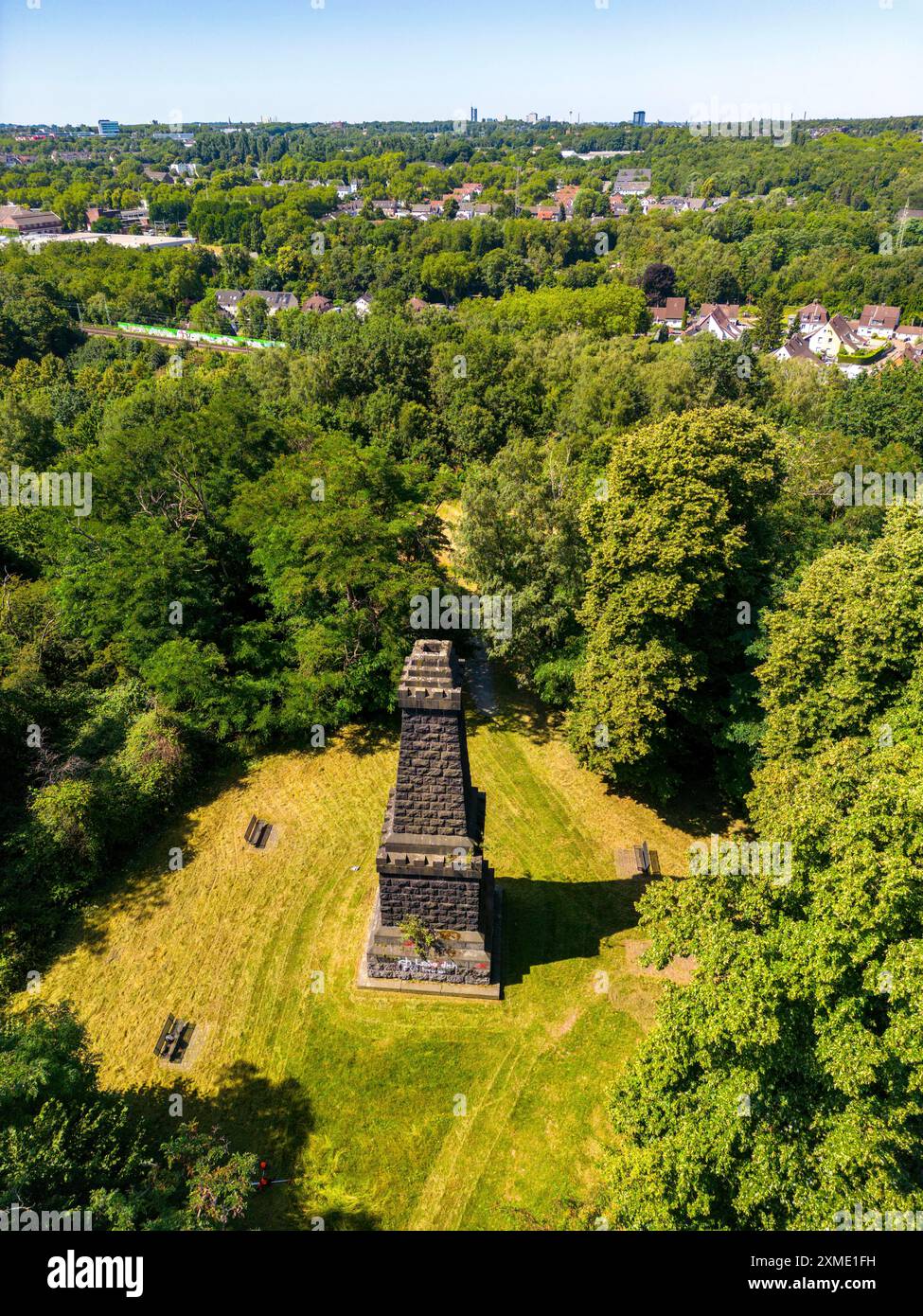 The Mechtenberg in Essen, one of the few natural elevations from the ...