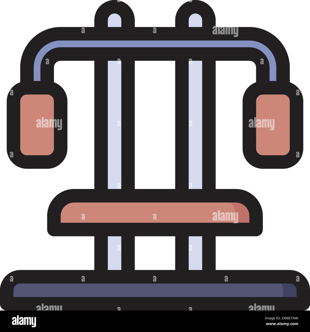 Shoulder press vector vectors hi-res stock photography and images - Alamy