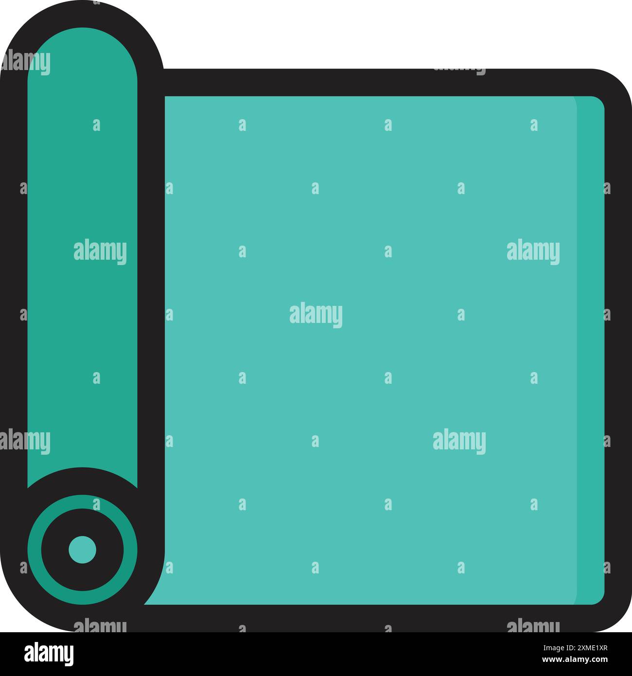 Gym mat icon outline Stock Vector Images - Alamy