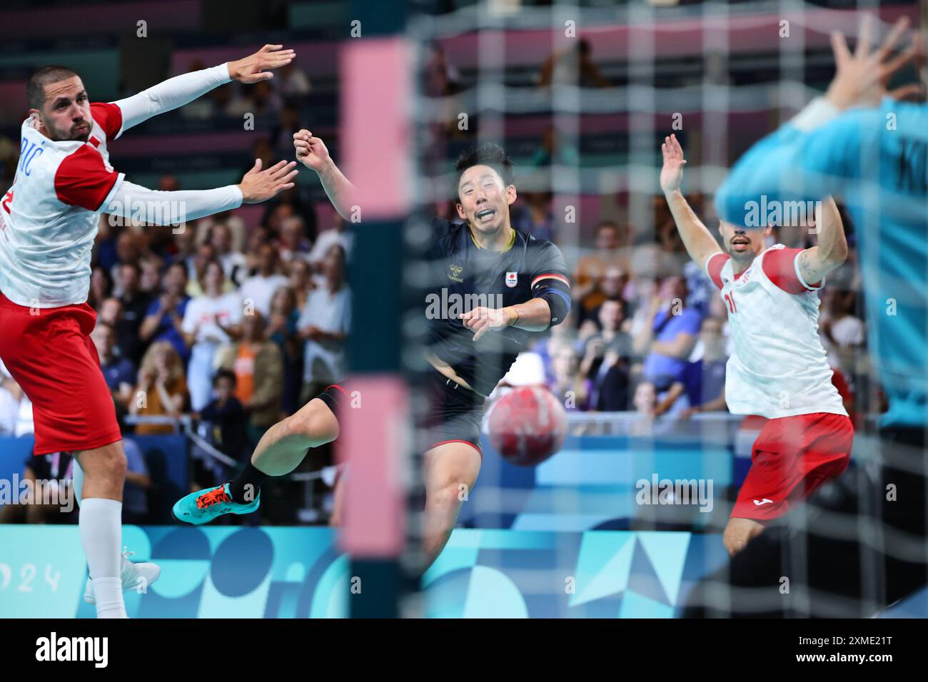 Paris, France. 27th July, 2024. Jin Watanabe (JPN) Handball : Men's ...