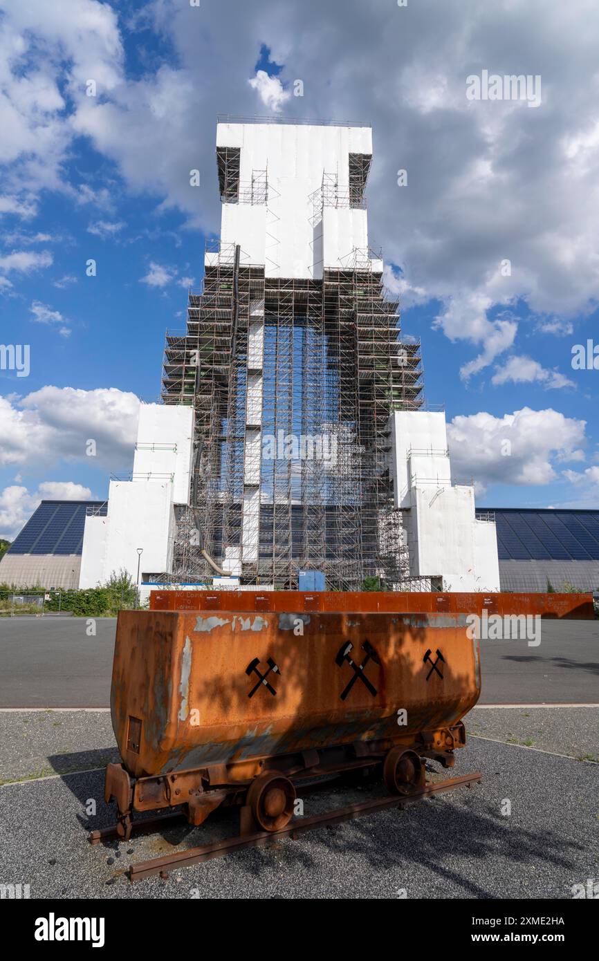 Dinslaken site of the former Lohberg colliery, the double trestle ...