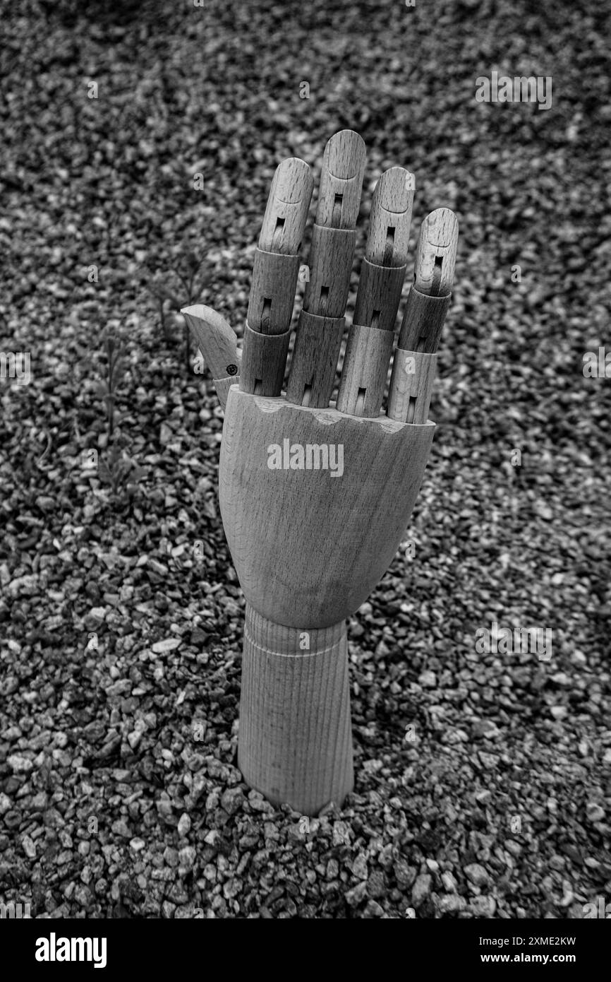 Sand in the hand Black and White Stock Photos & Images - Alamy