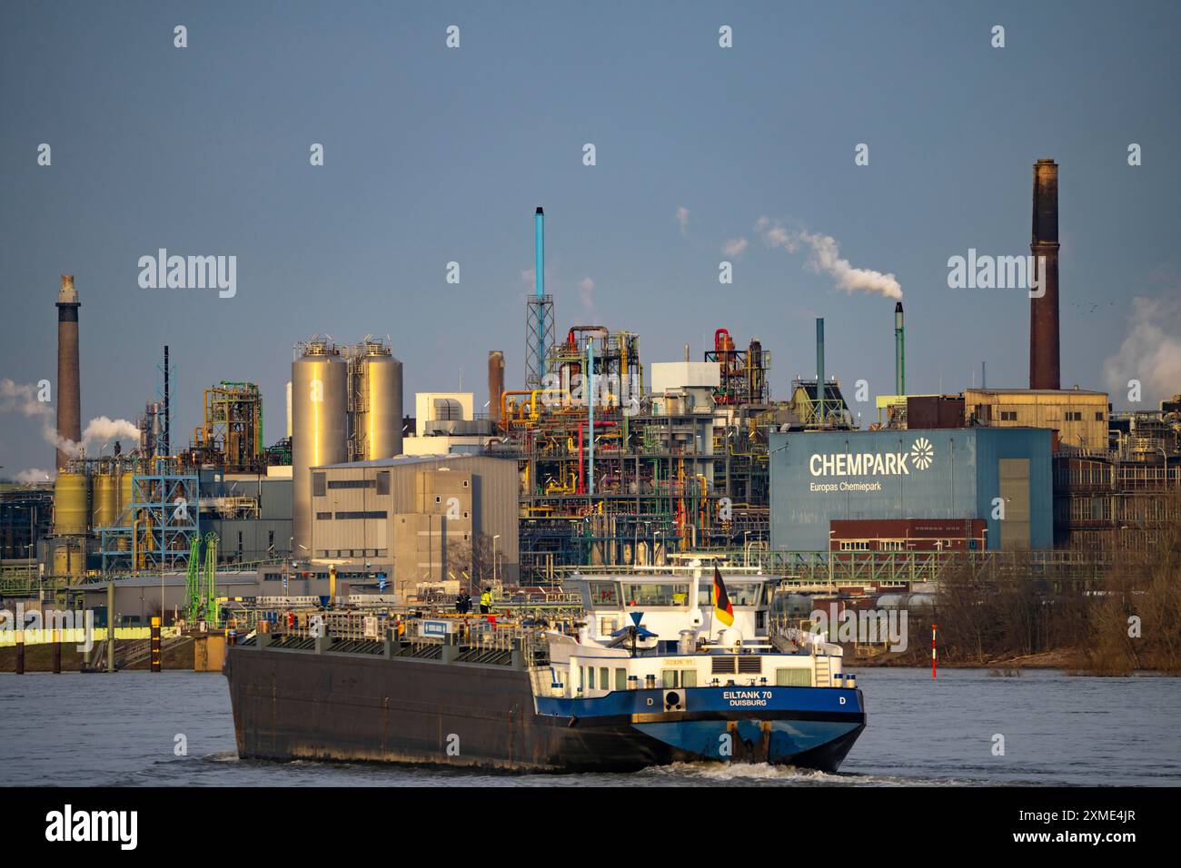 Backdrop of Chempark Leverkusen, Bayer Leverkusen, chemical park ...