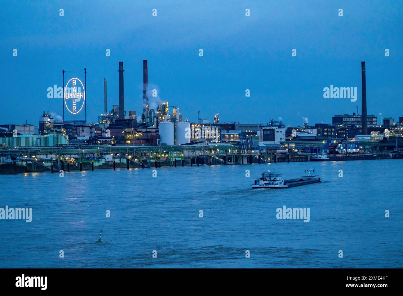 Backdrop of Chempark Leverkusen, Bayer Leverkusen, chemical park ...