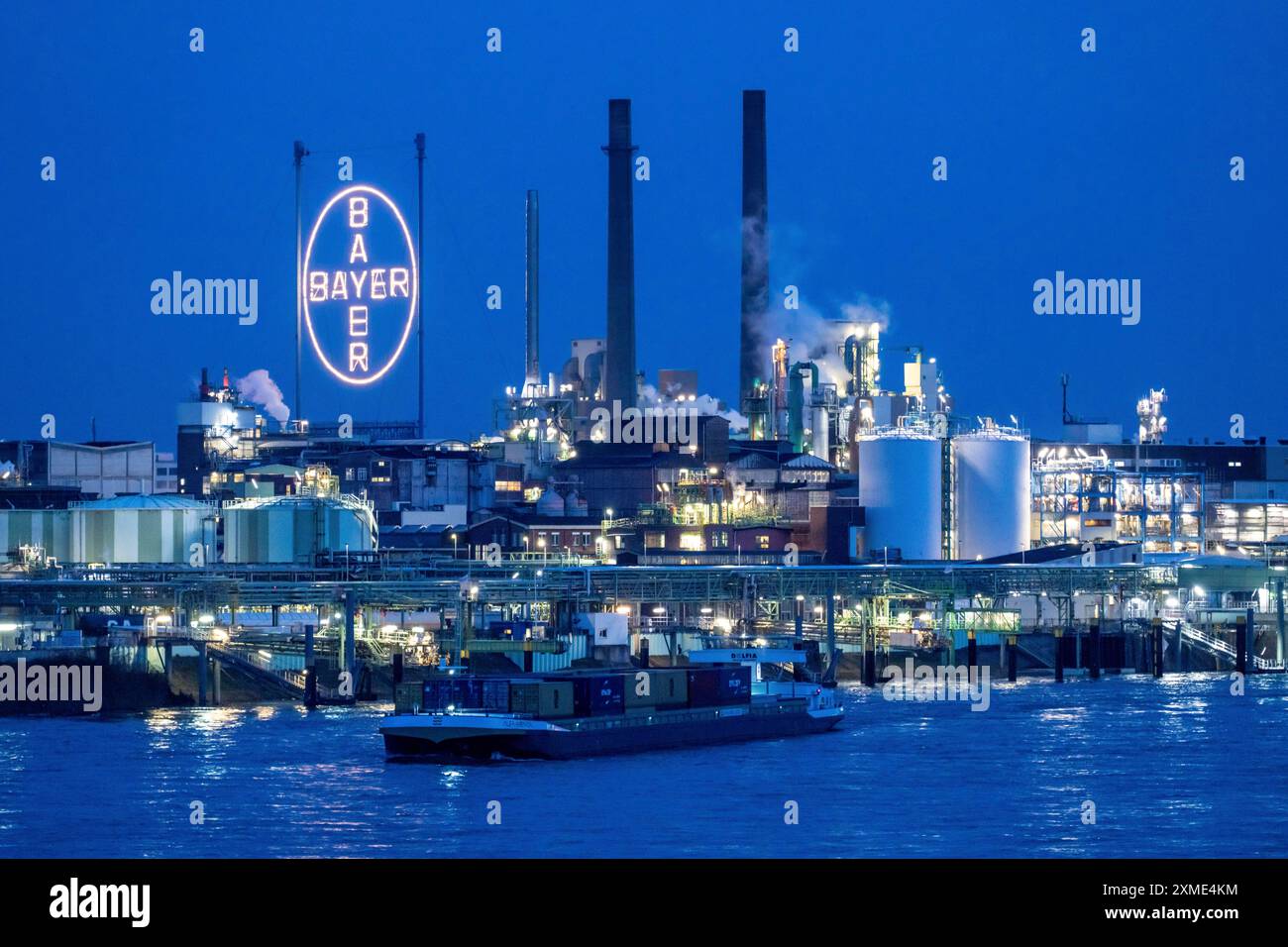 Backdrop of Chempark Leverkusen, Bayer Leverkusen, chemical park ...