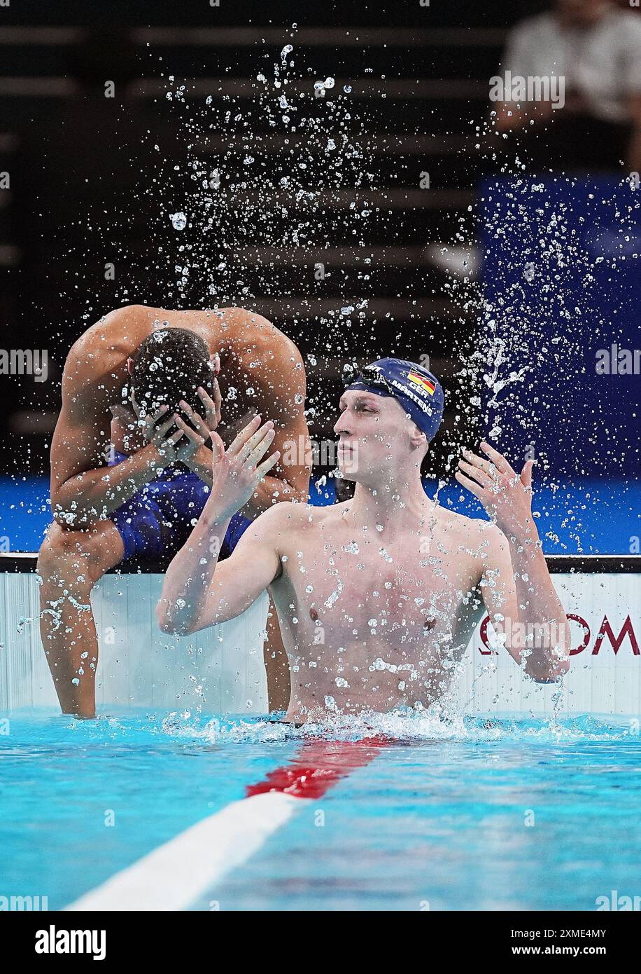 Paris, France. 27th July, 2024. Lukas Maertens (R) of Germany ...
