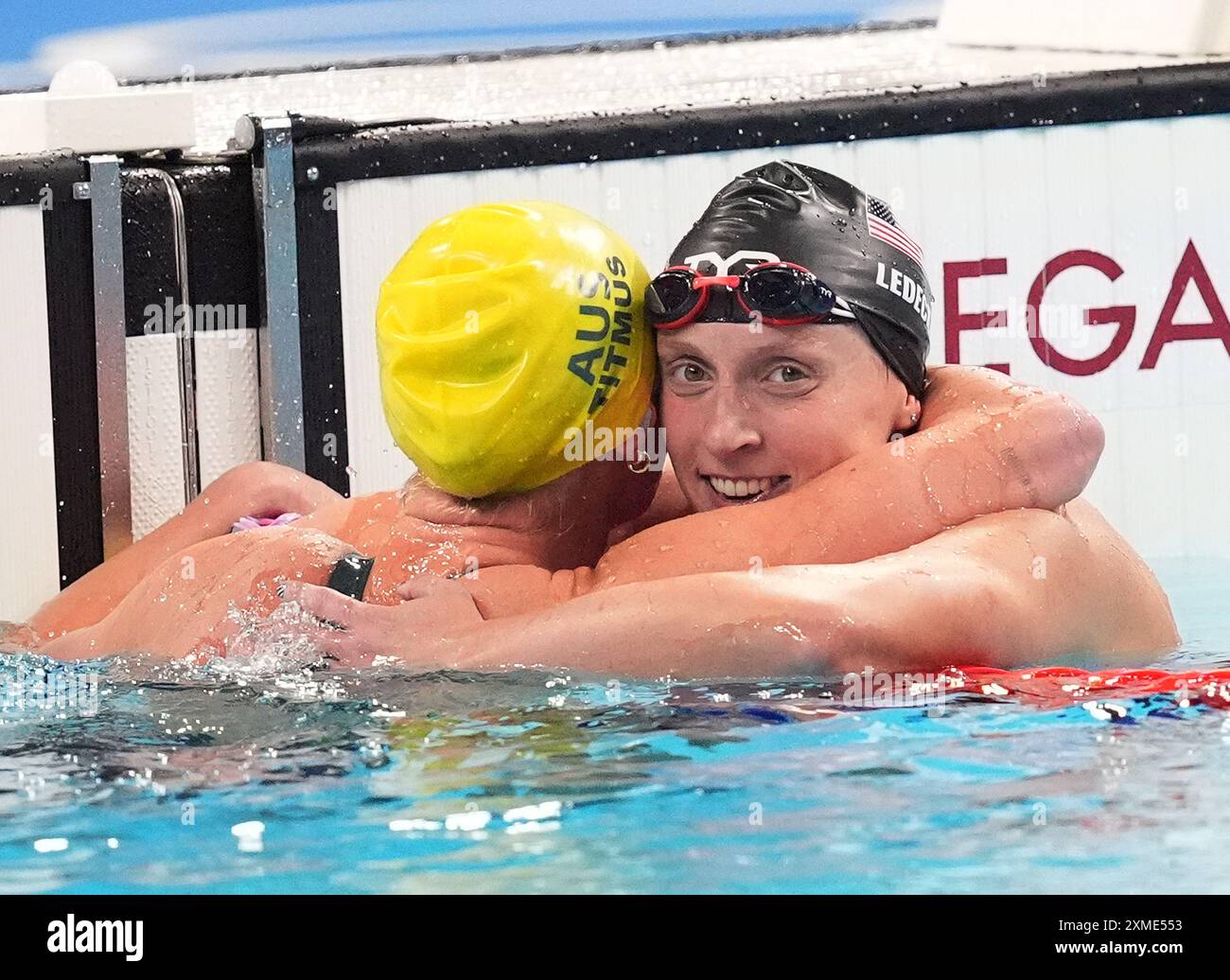 Paris, France. 27th July, 2024. Ariane Titmus of Australia is ...