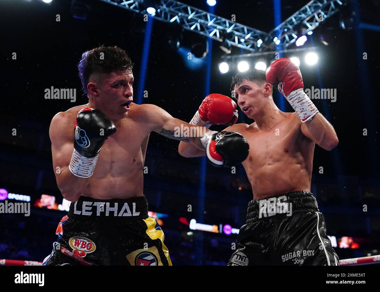 Royston Barney-Smith (right) in action against Brian Barajas at The O2 ...