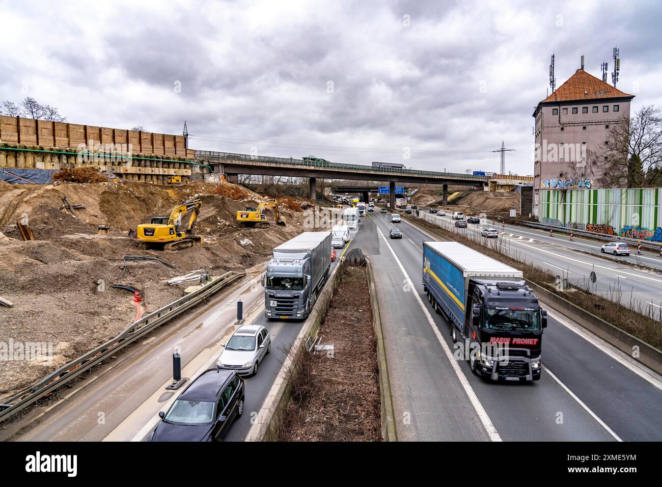 Duisburg-Kaiserberg motorway junction, complete reconstruction and new ...