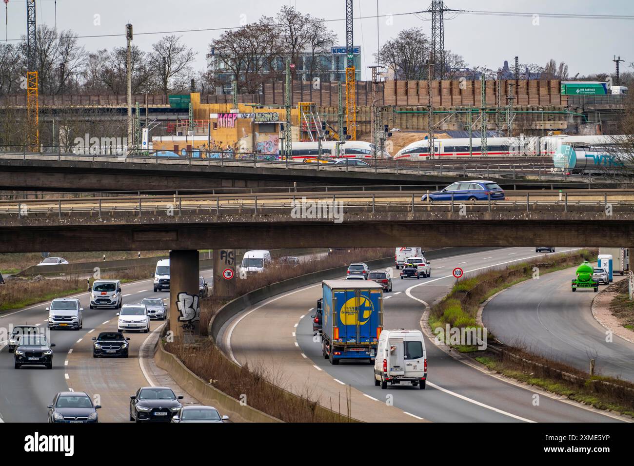 Duisburg-Kaiserberg motorway junction, complete reconstruction and new ...