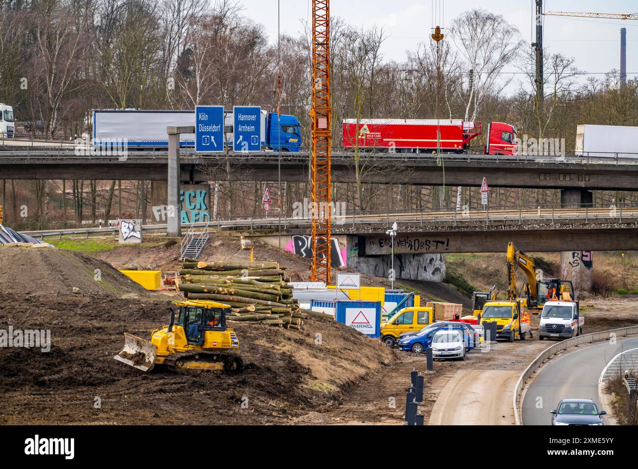 Duisburg-Kaiserberg motorway junction, complete reconstruction and new ...
