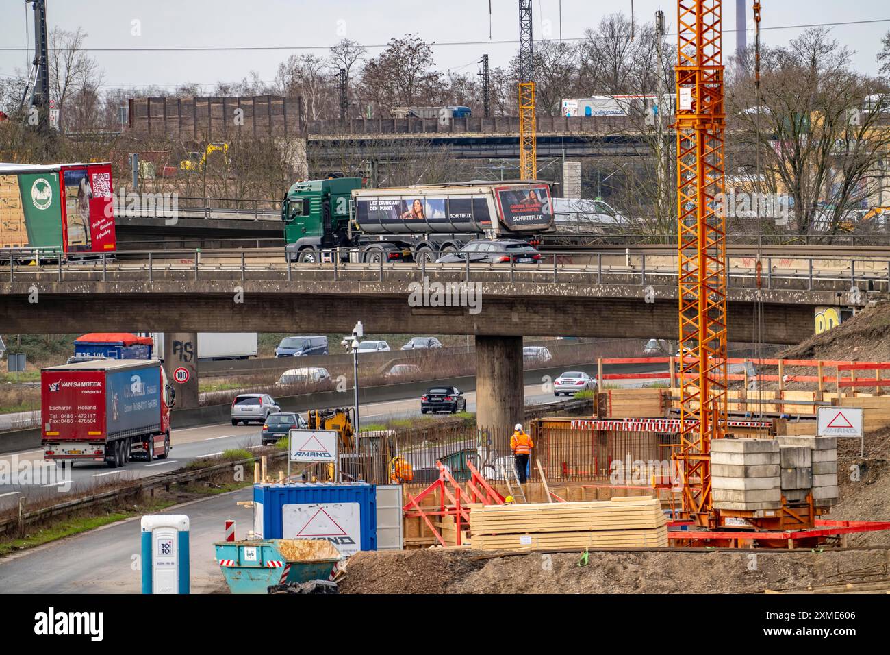 Duisburg-Kaiserberg motorway junction, complete reconstruction and new ...