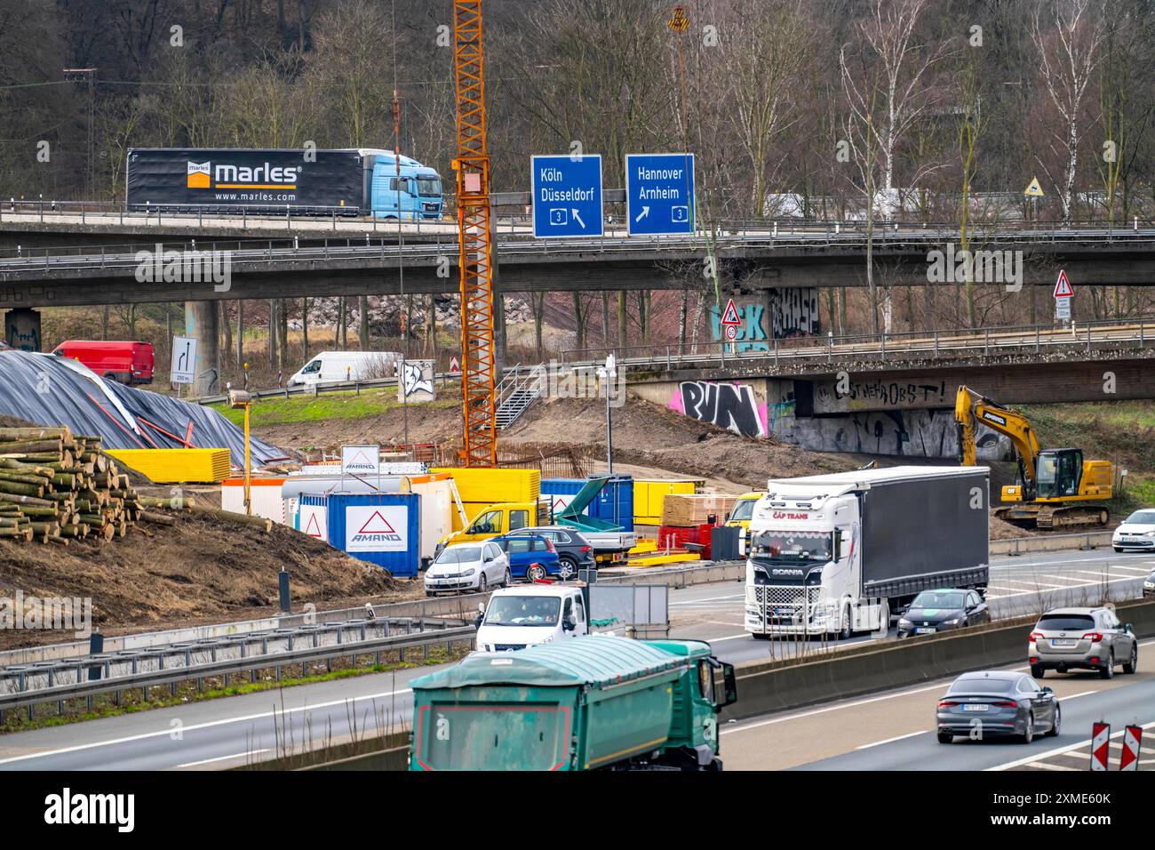 Duisburg-Kaiserberg motorway junction, complete reconstruction and new ...