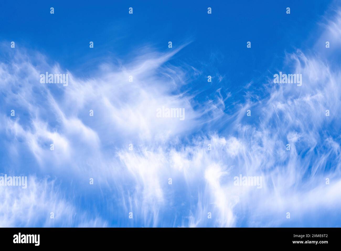 Cirrus clouds, ice clouds at high altitude, also known as feather clouds Stock Photo - Alamy