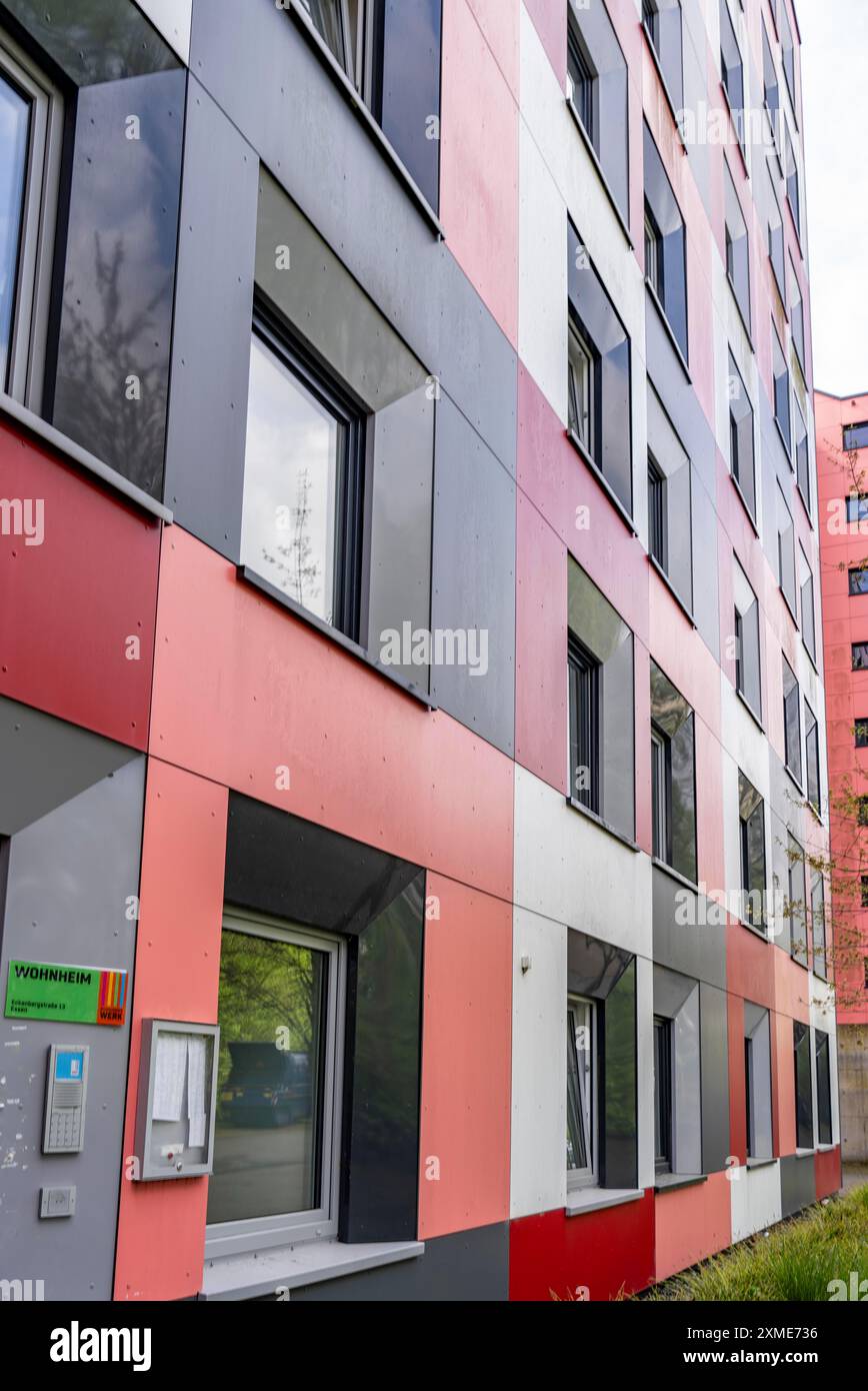Student hall of residence of the Studierendenwerk Essen-Duisburg in ...