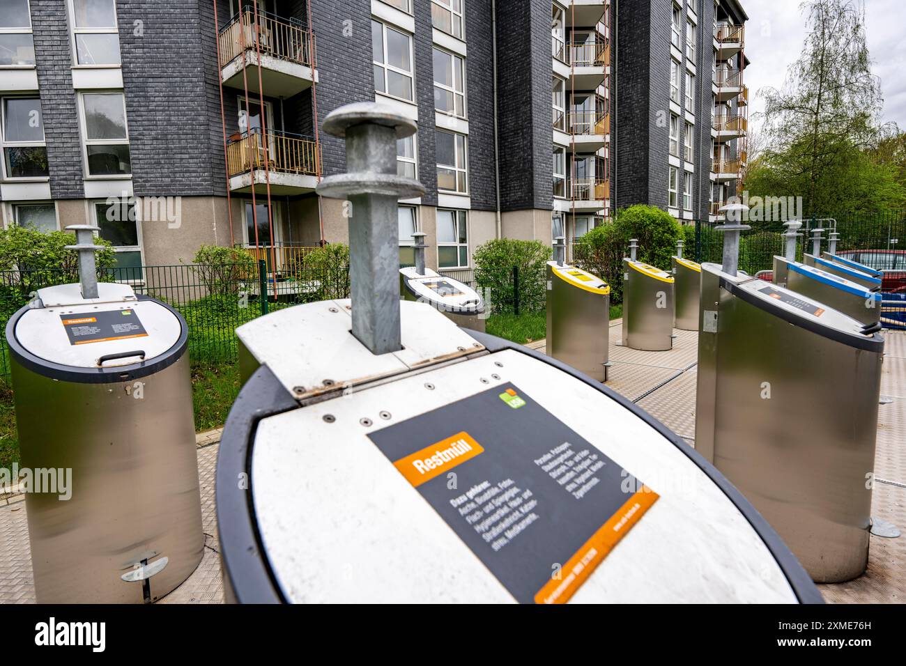 Underground waste disposal system, waste columns for different types of ...