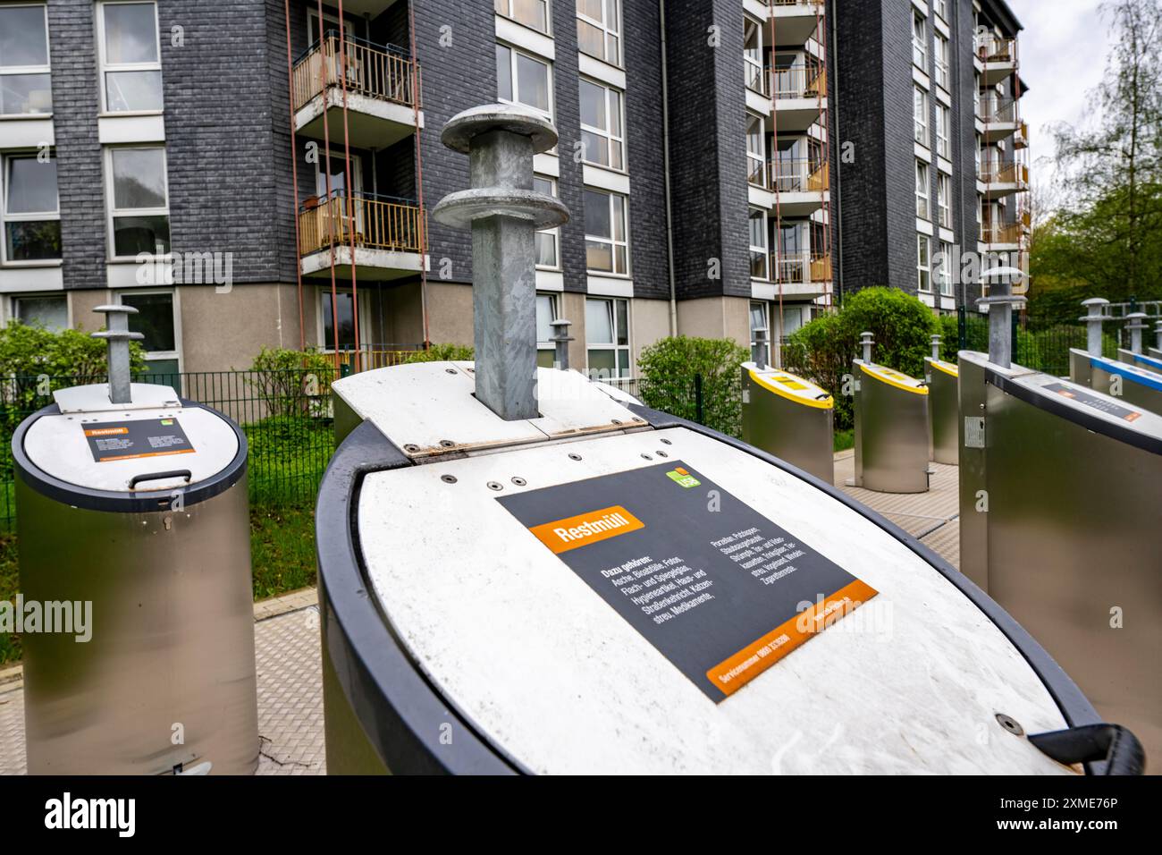 Underground waste disposal system, waste columns for different types of ...