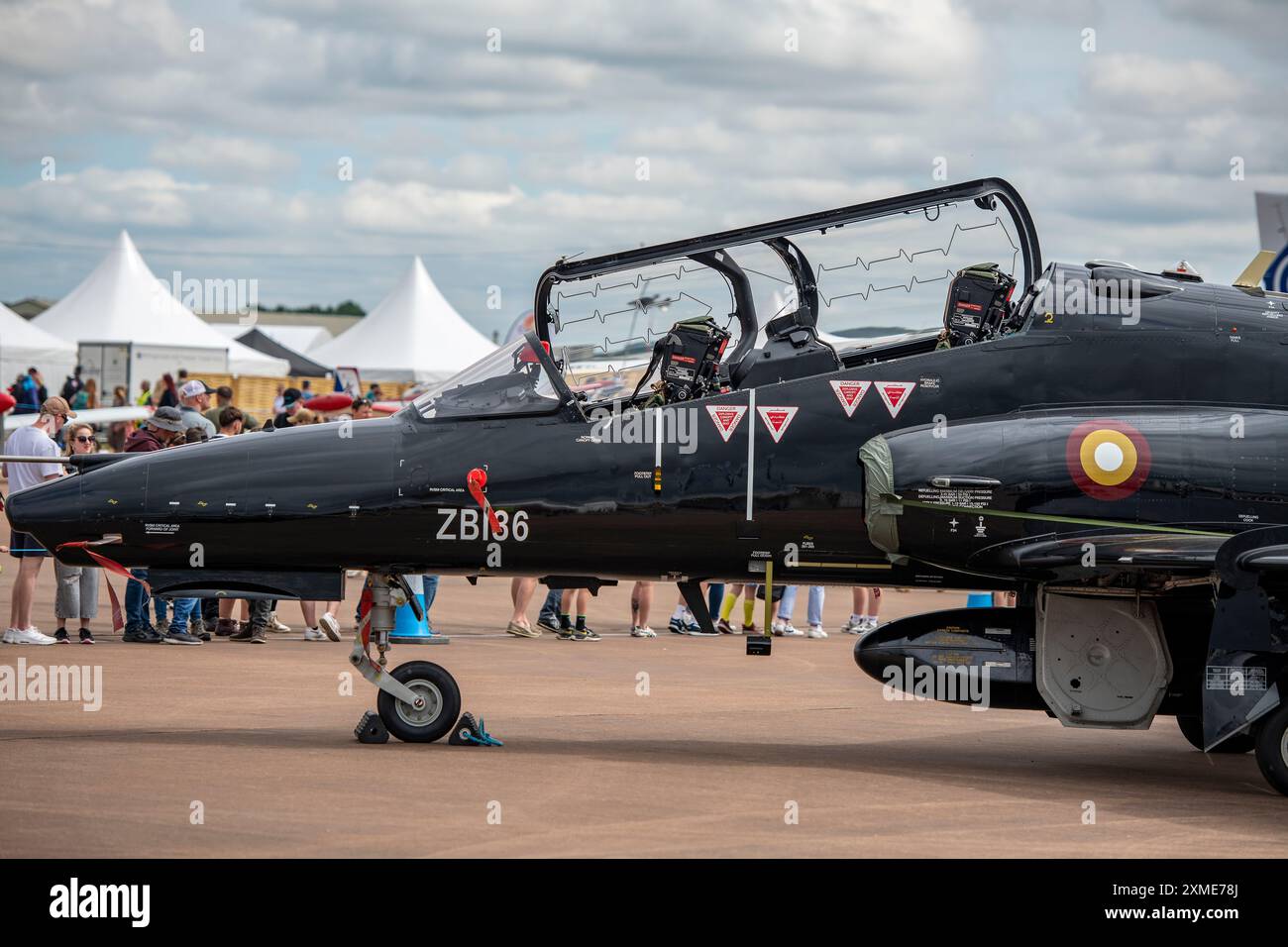 BAE systems Hawk T-2 jet fighter pilot trainer aircraft on display at ...