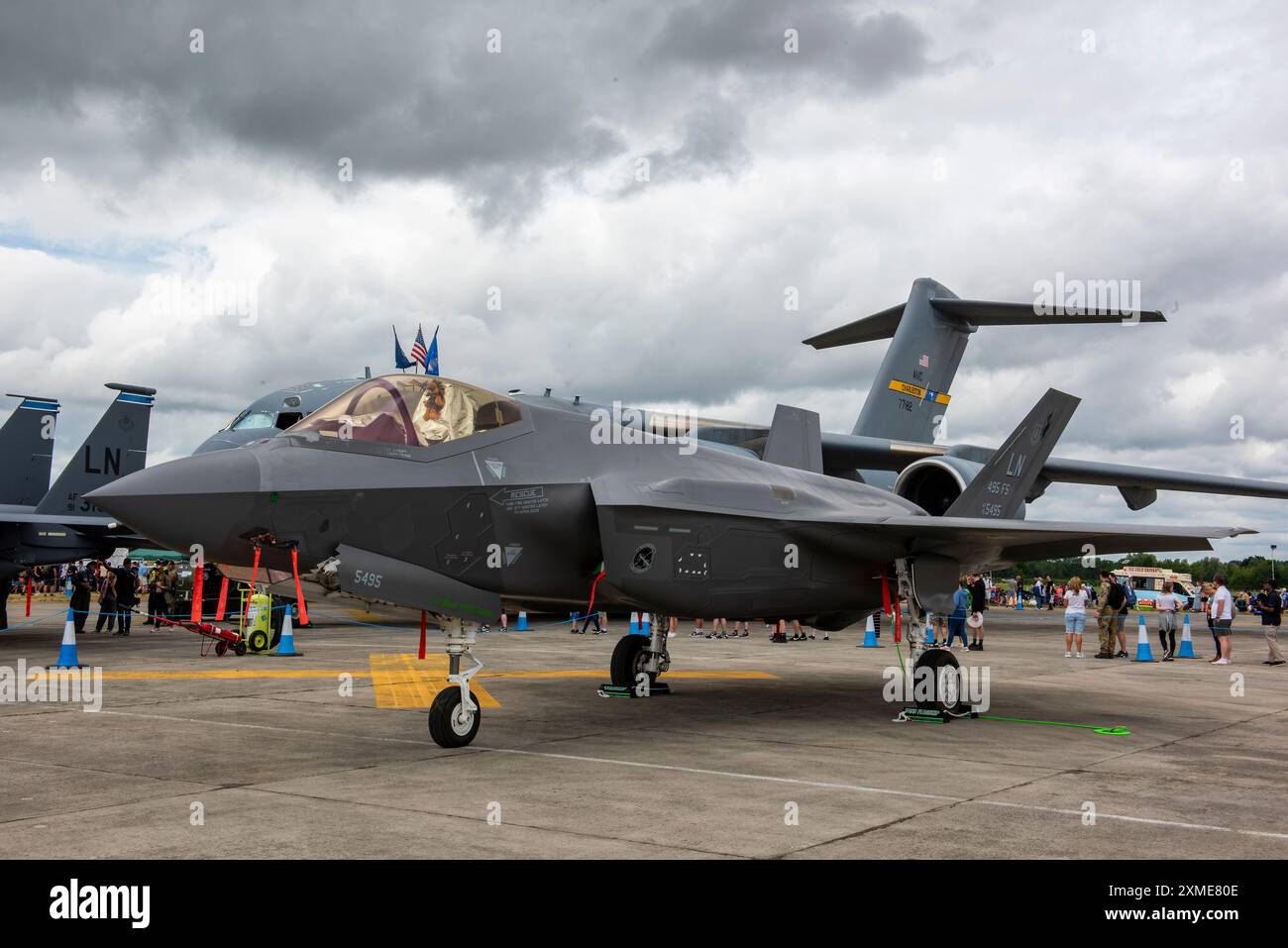 F35 fighter jet at the royal international air tattoo at RAF Fairford ...