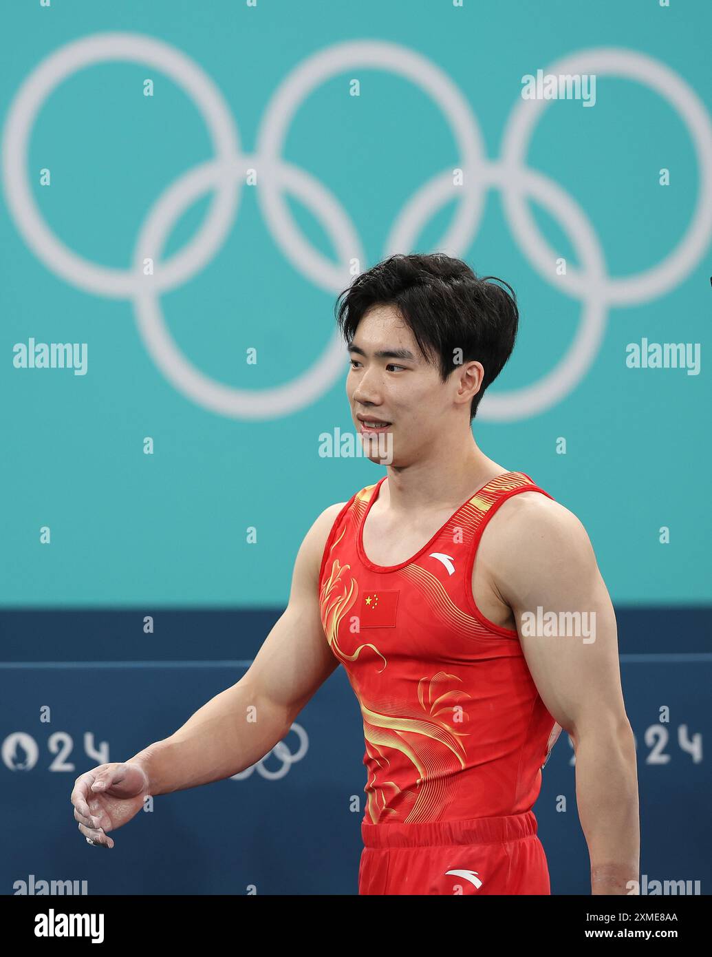 Paris, France. 27th July, 2024. Zhang Boheng of China competes during ...