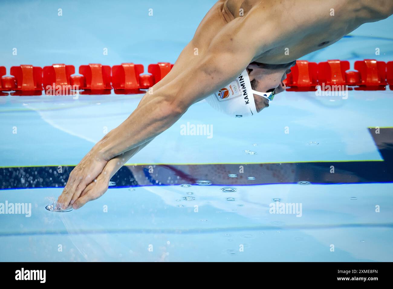 PARIS - Arno Kamminga in action during the semi-finals 100m school on ...