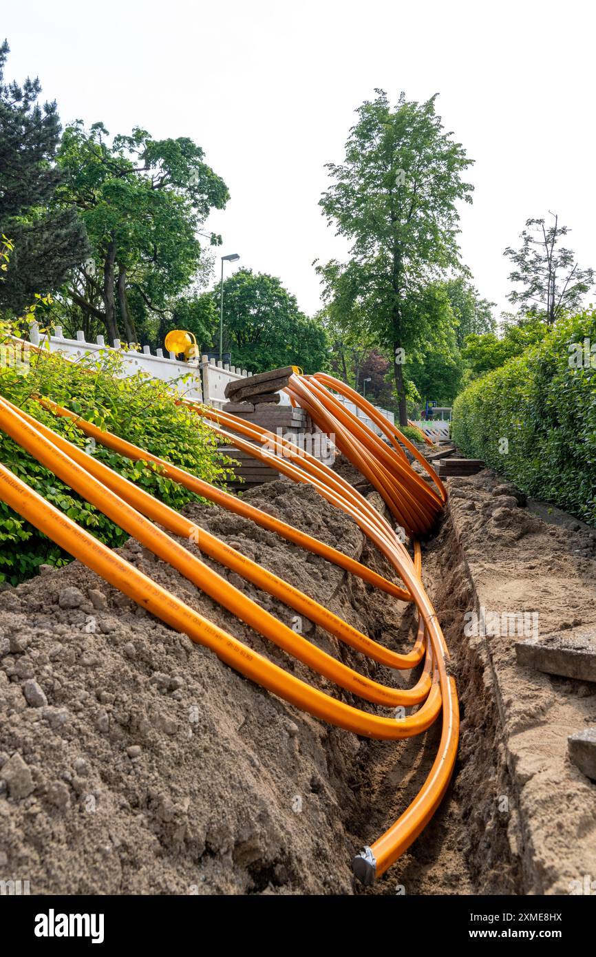 Blown fibre hi-res stock photography and images - Alamy