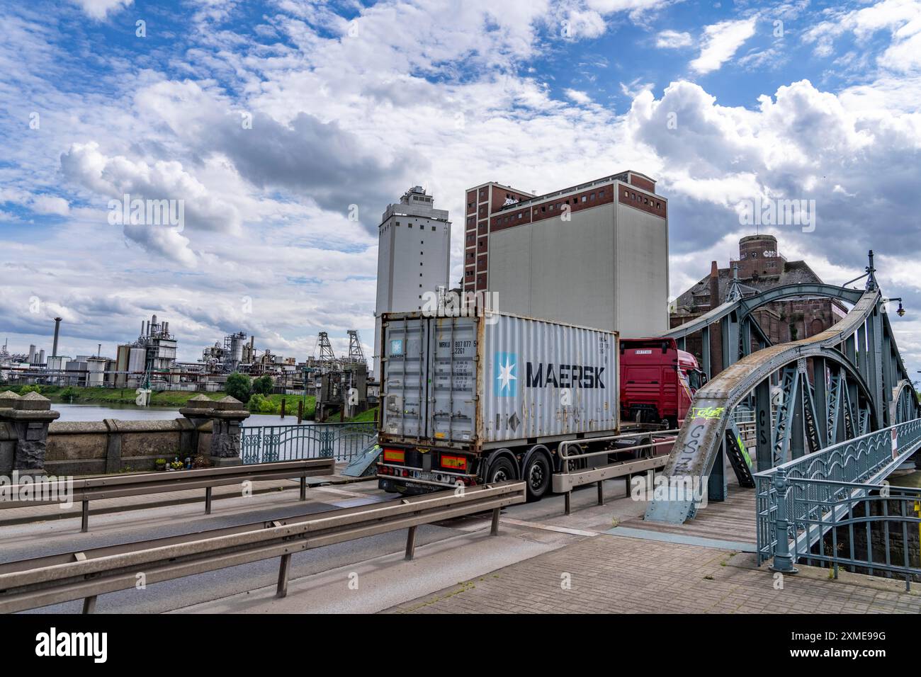 Rhine harbour Krefeld, inland port, 4th largest public port in North ...