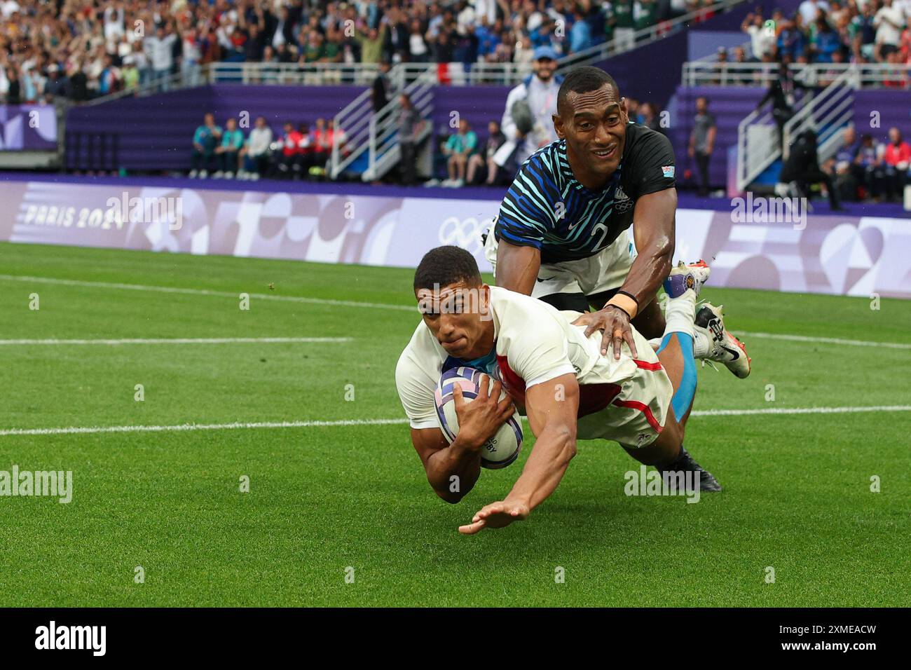 PARIS, FRANCE. 27th July, 2024. Aaron Grandidier Nkanang of France ...