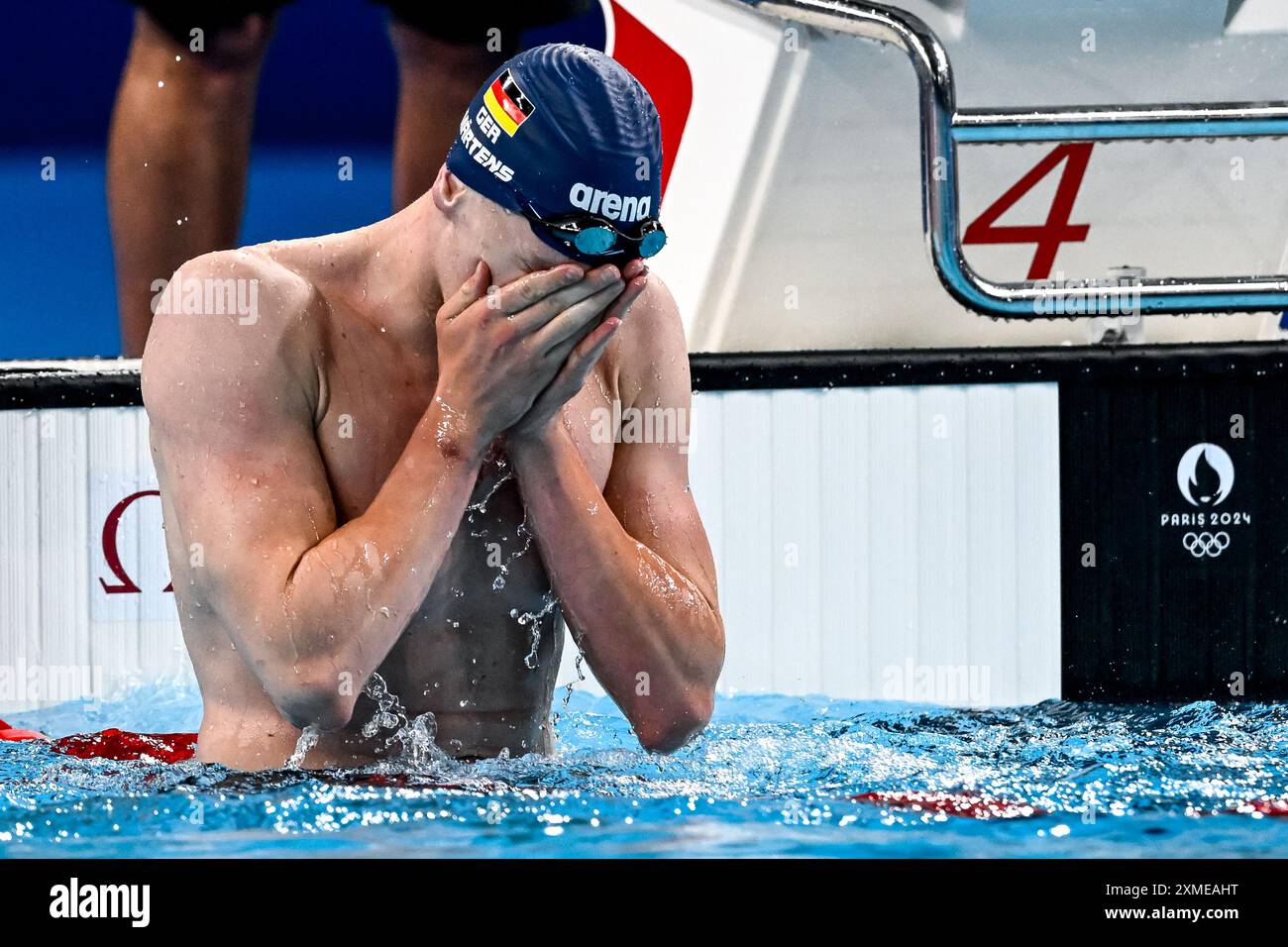 Paris, France. 27th July, 2024. Lukas Martens of Germany celebrates ...