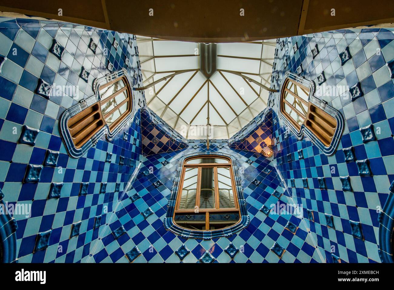 Innenraum der Casa Batllo Modernisme Design von Antoni Gaudi, Altstadt ...