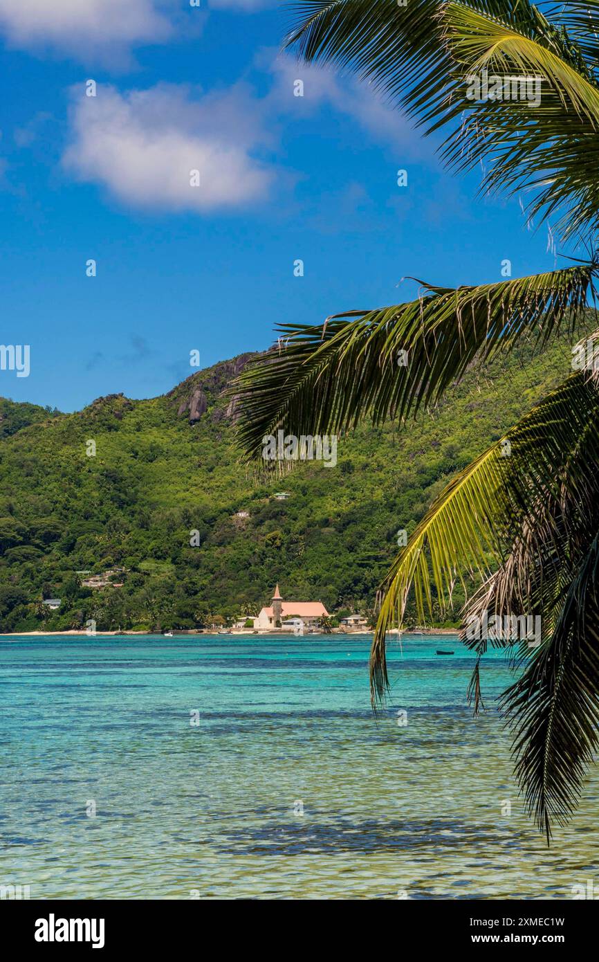 Country church, Mahe, Republic of Seychelles, Indian Ocean Stock Photo ...
