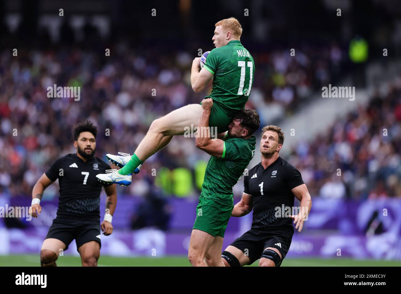 Paris, France, 27 July, 2024. Gavin Mullin (11) of Team Ireland catches ...