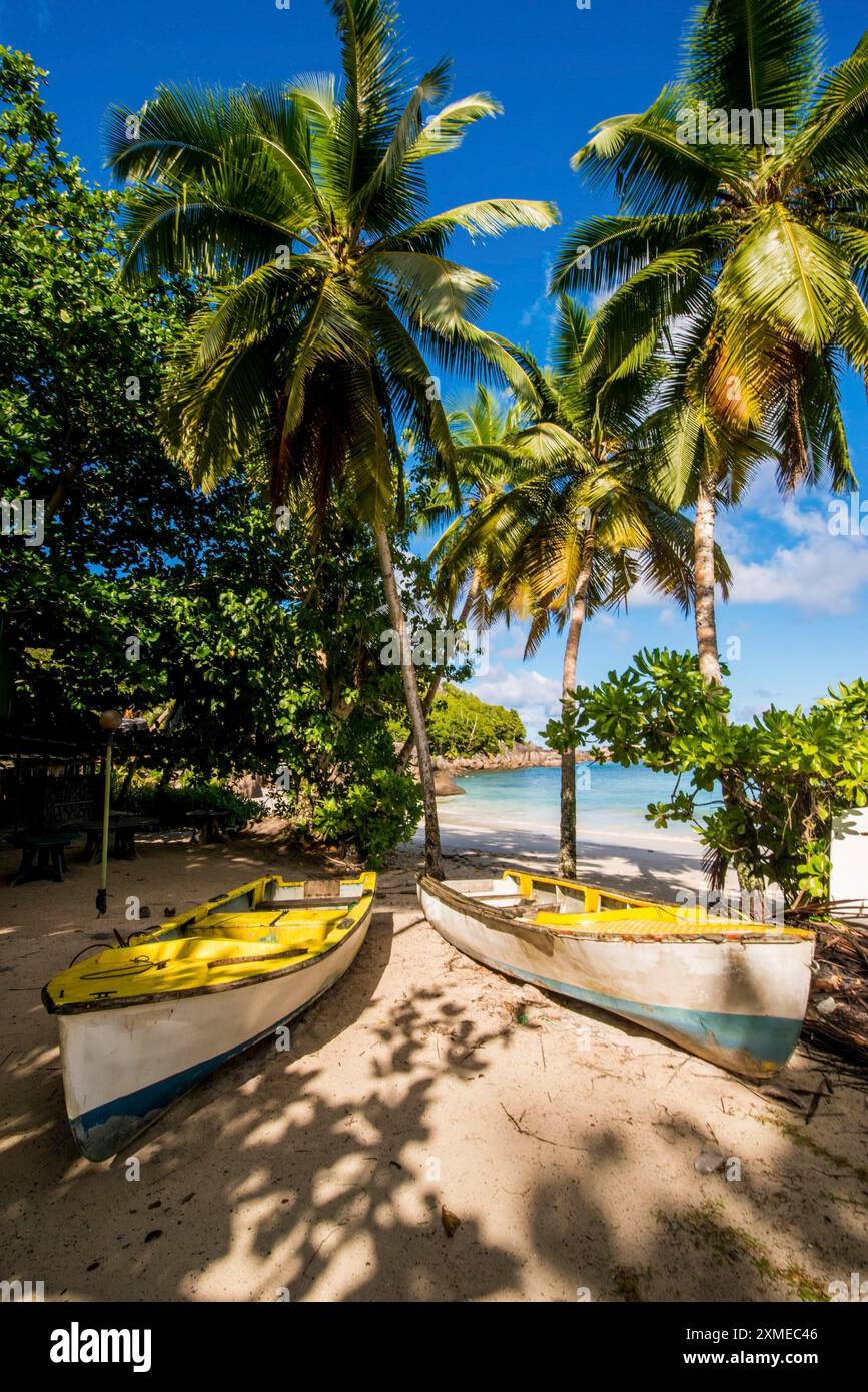 Petit Police Bay Beach, Mahe, Republic of Seychelles, Indian Ocean ...