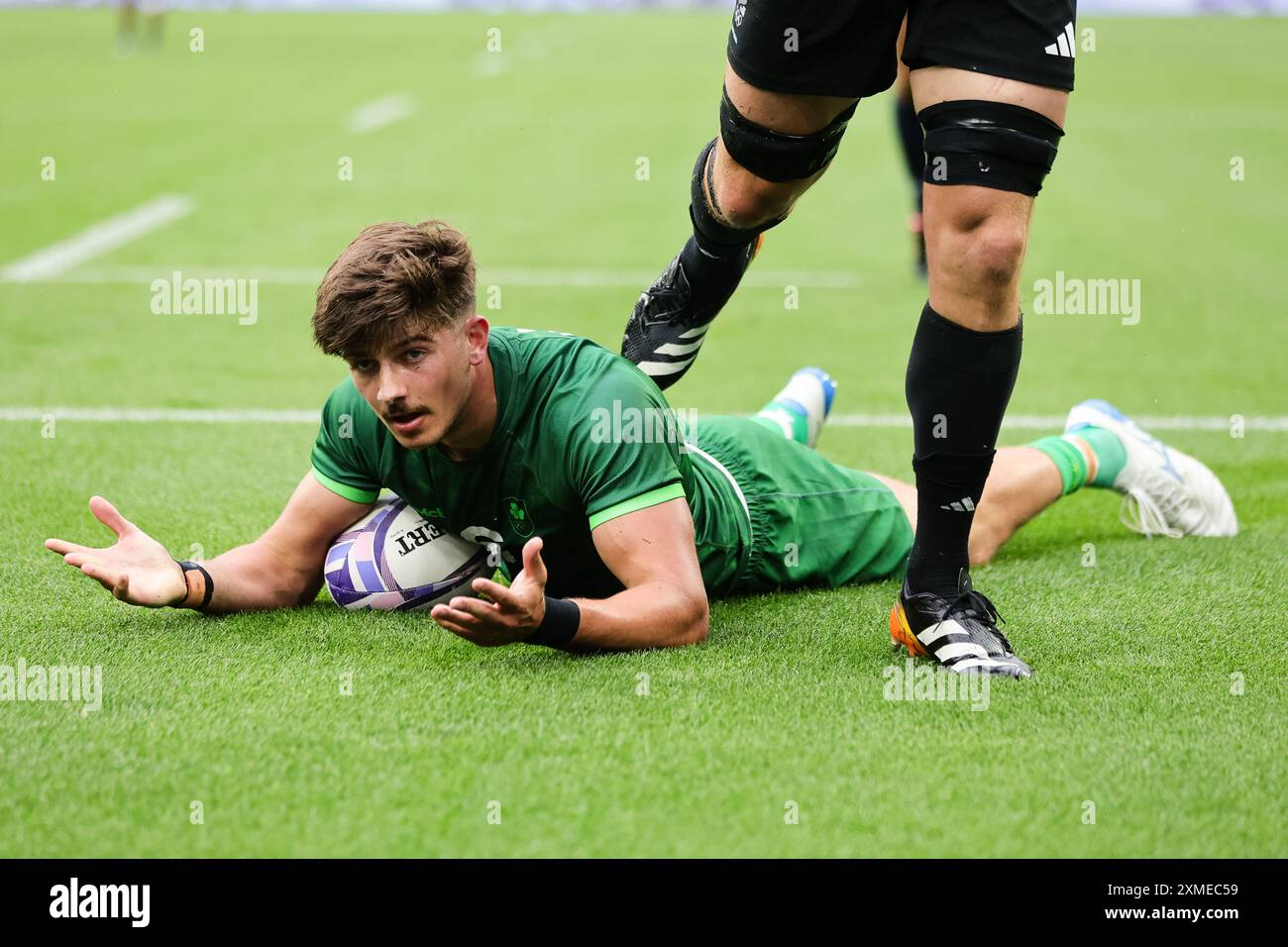 Paris, France, 27 July, 2024. Chay Mullins (6) of Team Ireland dives in ...