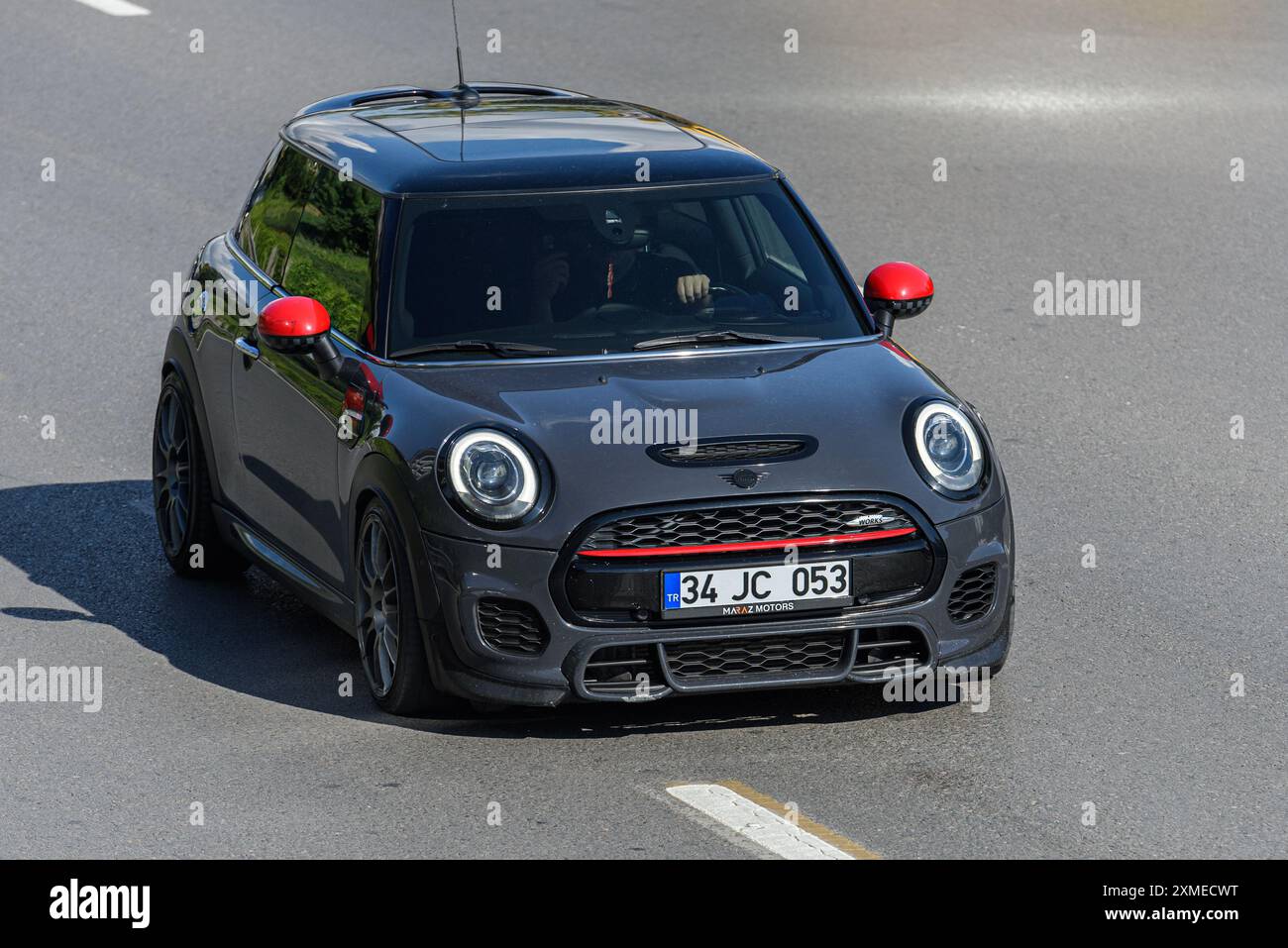 ISTANBUL, TURKEY - JUNE 27, 2024: Mini Cooper S car in the city street ...