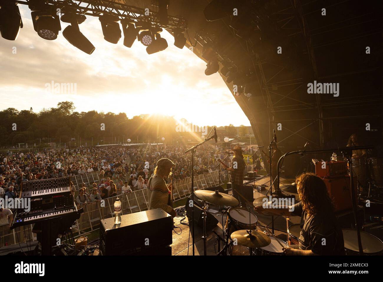 Kaleo performs at the Saturday Night Concert after the second round of ...
