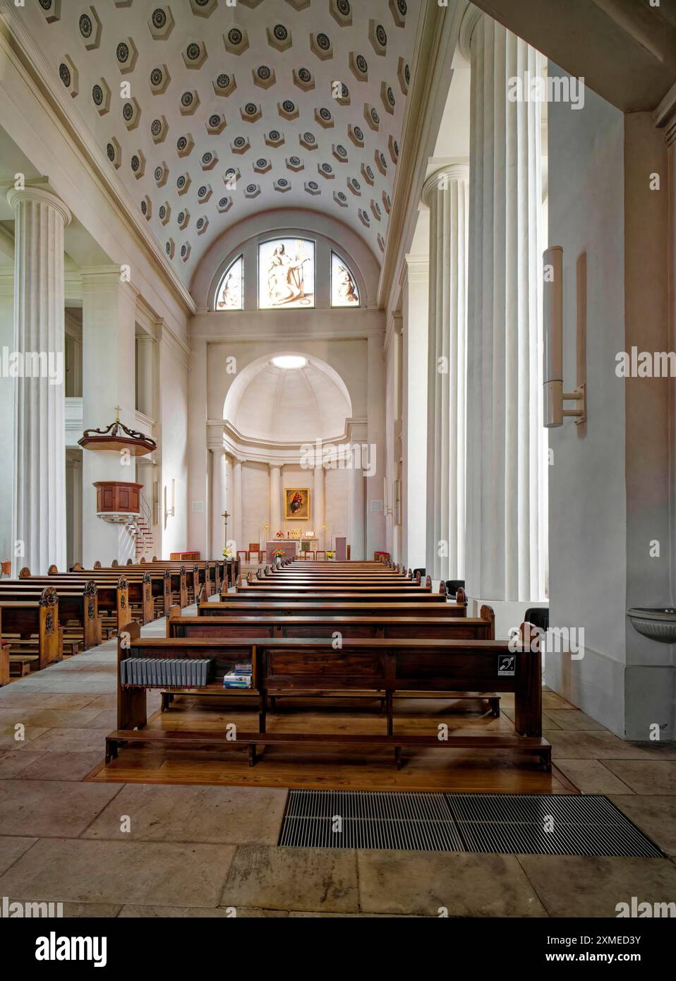 Catholic castle church and parish church of St Mary, interior view ...