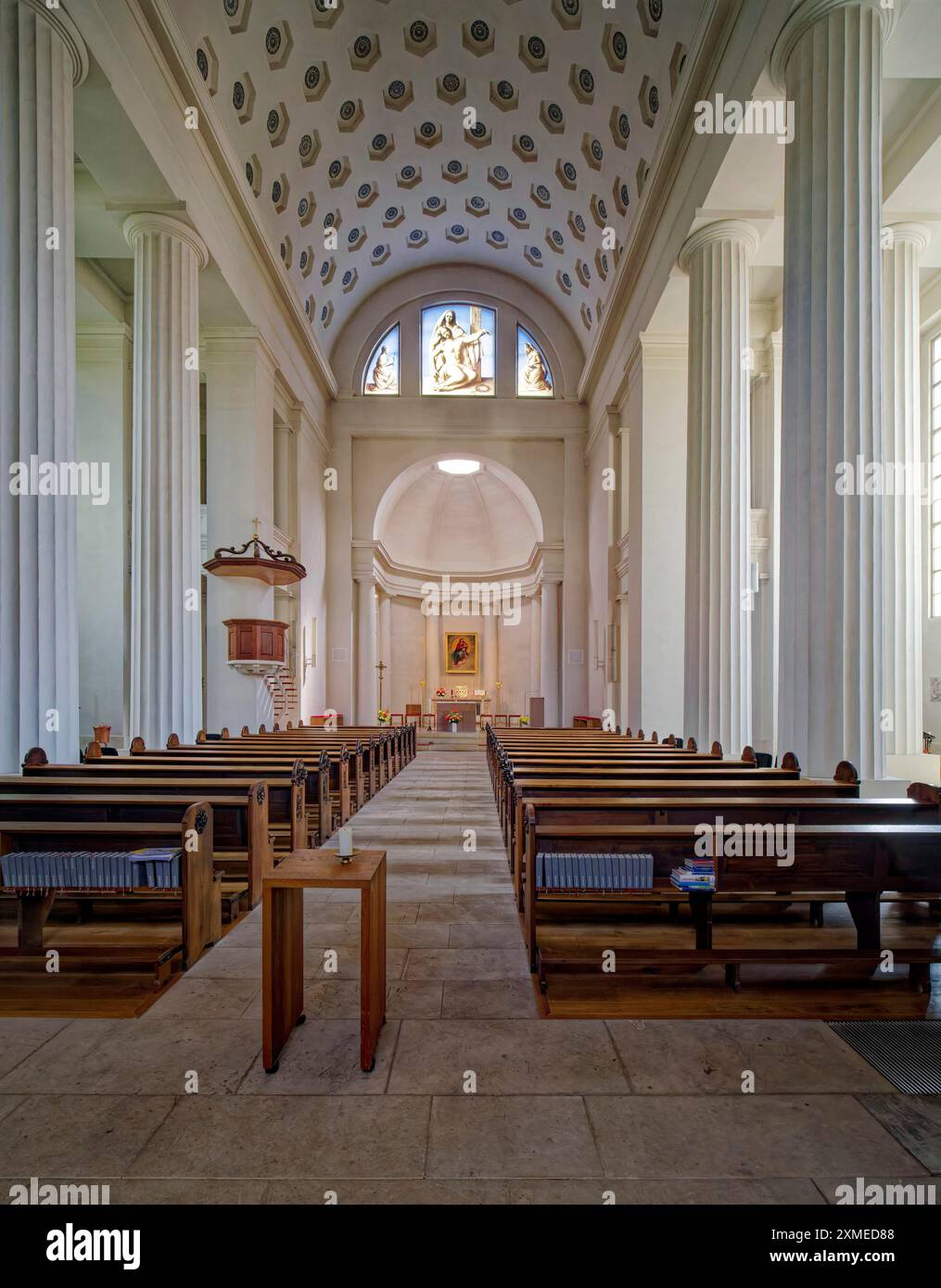 Catholic castle church and parish church of St Mary, interior view ...