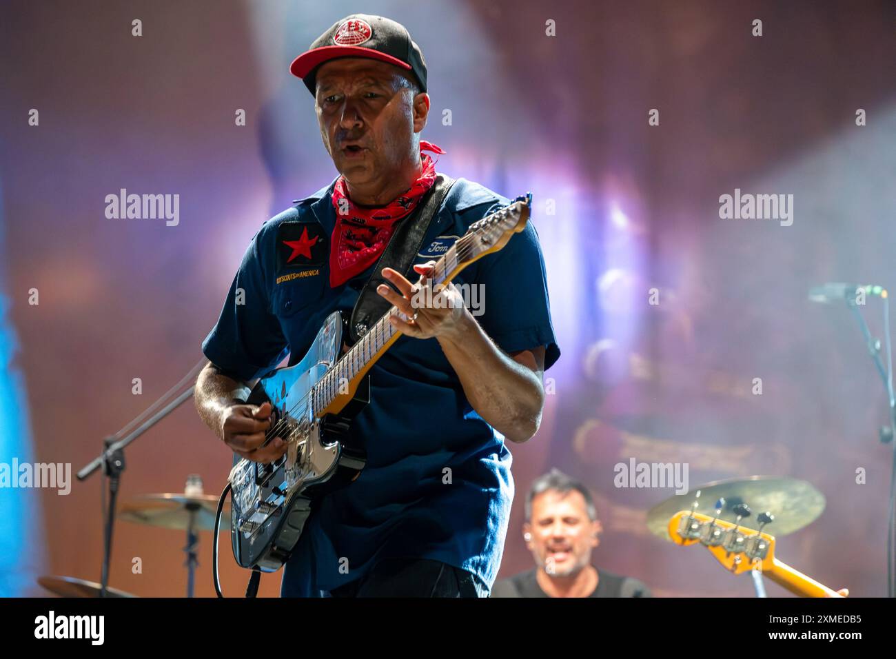 Tom Morello, stage name of Thomas Baptiste Morello, during his live ...