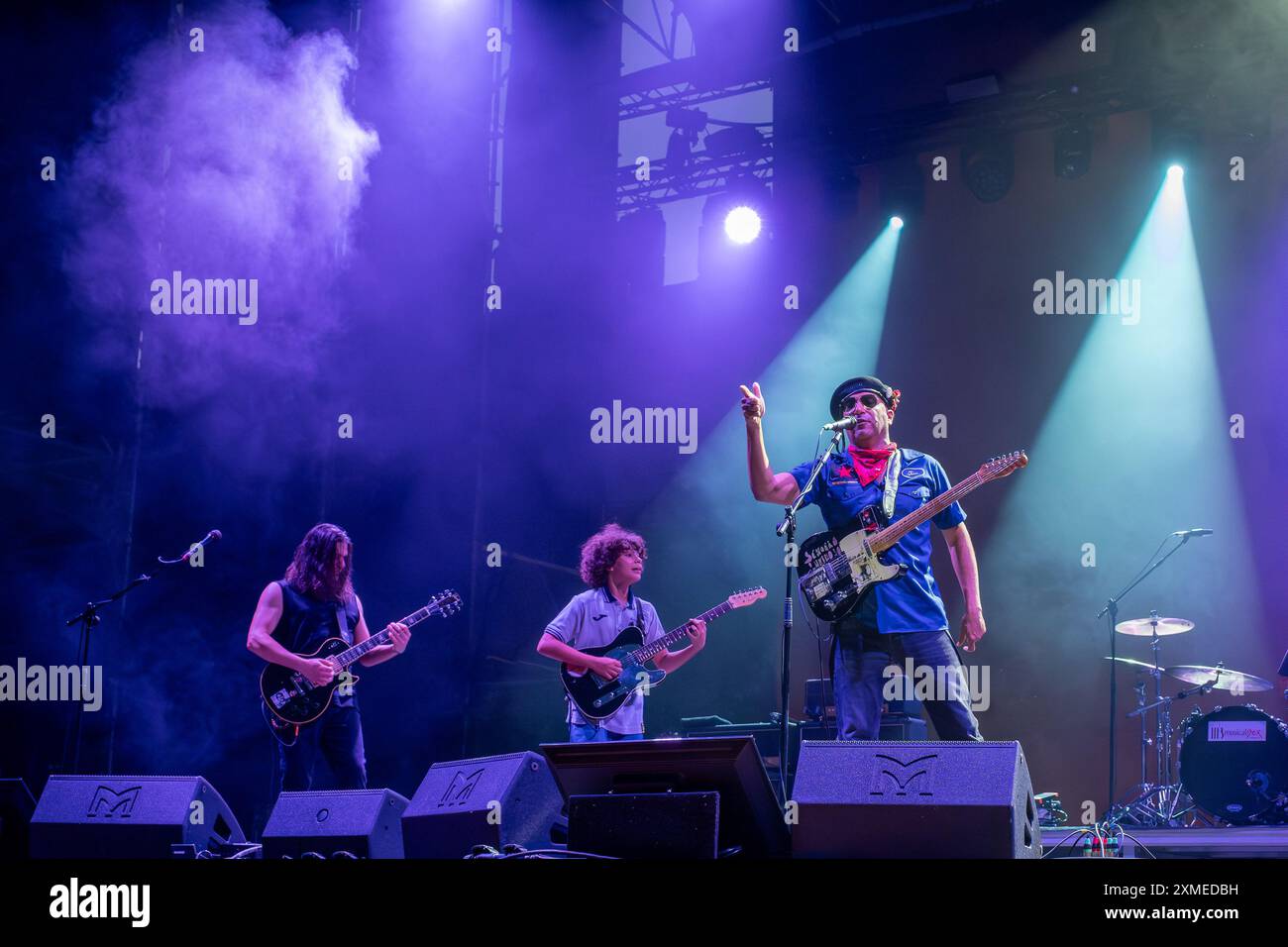 Tom Morello, stage name of Thomas Baptiste Morello, during his live ...